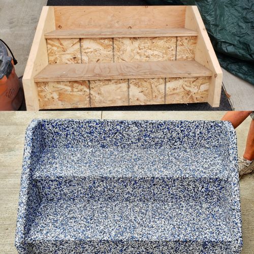 Steps: Wood or Concrete/ Inside or Outside - Custom Coating ...